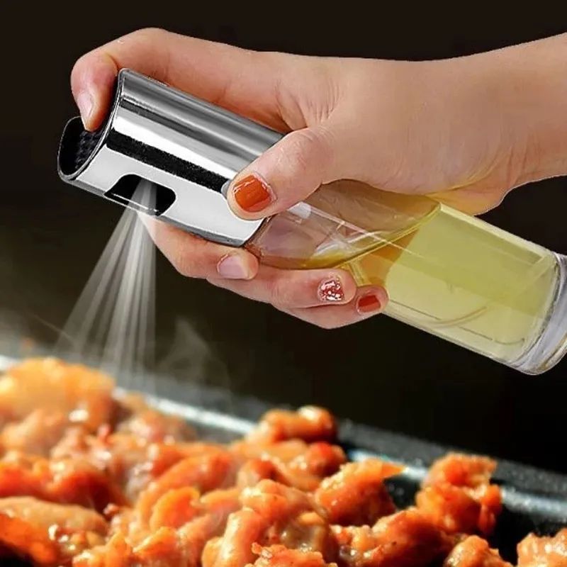 Kitchen Push Type Spray Olive Oil Sprayer Bottle Pump Oil Pot Leak-Pro ...